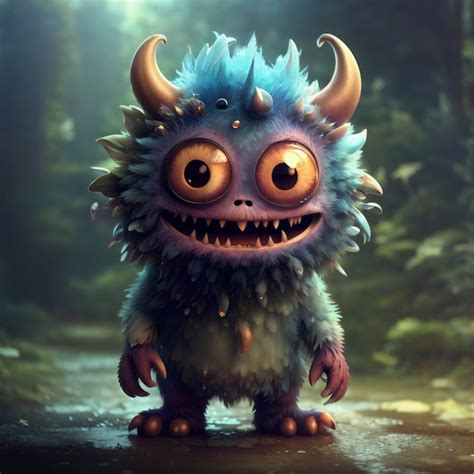 Premium Ai Image A Cute Monster