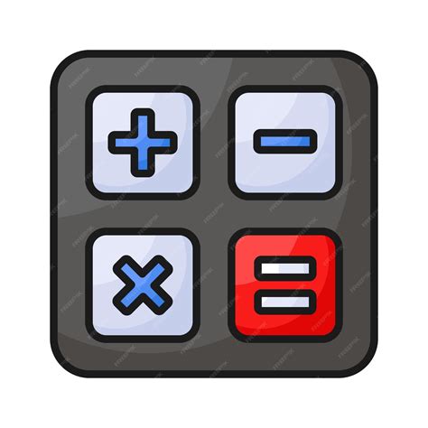 Premium Vector A Well Designed Calculator Icon Digital Computation
