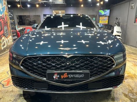 부산연산동스팀세차 제네시스 G90 디테일링세차 석회물 제거 광택 유리막코팅 관리 세차 네이버 블로그