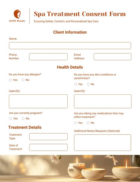 Brown Minimalist Client Consent Form Venngage
