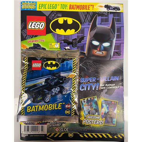 Lego Dc Super Hero Legends Batman Magazine Issue 23 With Batmobile 2