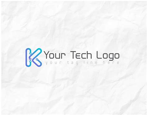 K Letter Tech Logo On Behance