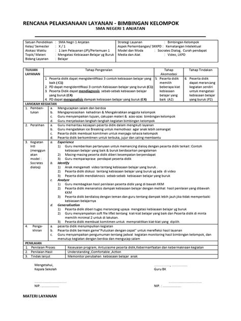 Rpl Bk Bimbingan Kelompok Pdf