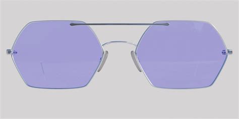 Hexagonal Sunglass 3d Model Blender Market
