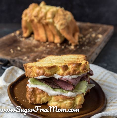 Keto Low Carb Cloud Bread Loaf Recipe How To Video Sugar Free Mom