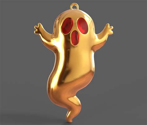 Stl File The Ghost Keychain 👻 ・3d Print Design To Download・cults