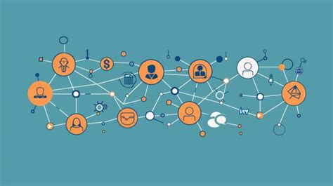 A Network Of Interconnected Icons Representing People Money