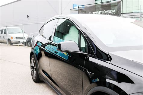 Tesla Model S Satin Black Wrap Twiisted Wrap