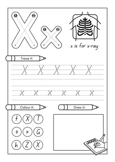Page 2 Letter X Worksheet Images Free Download On Freepik