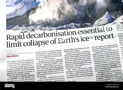 Rapid Decarbonisation Essential To Limit Collapse Of Earths Ice