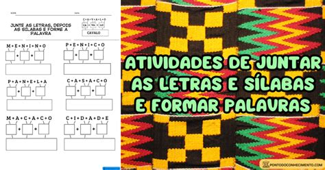 Atividades Para Juntar As Silabas E Formar Palavras Iep Reading