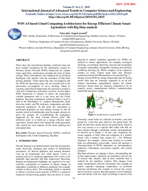Pdf Wsn Ai Based Cloud Computing Architectures For Energy Efficient