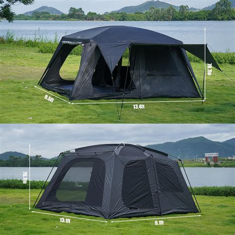 Vidalido 8 10 Person Camping Tent With 3 Door 2 Room Nepal Ubuy