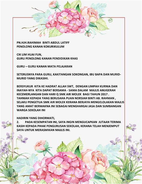 Contoh Ucapan Terima Kasih Kepada Guru Berbagai Contoh
