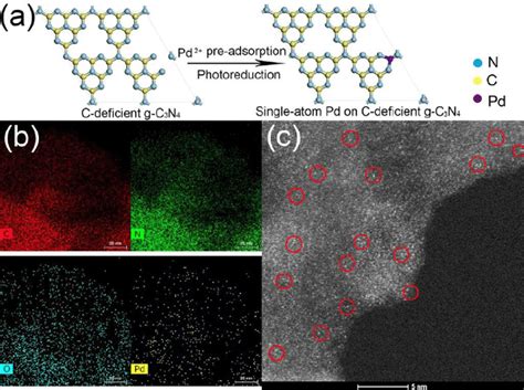A Illustration Of Single Atom Loaded On Carbon Deficient G C 3 N 4 B Download Scientific