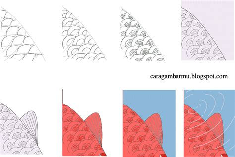 Cara Dan Teknik Menggambar Untuk Pemula Cara Menggambar Ikan