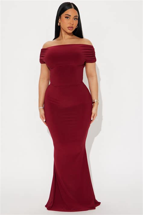 Cant Resist You Maxi Dress Burgundy Fashion Nova