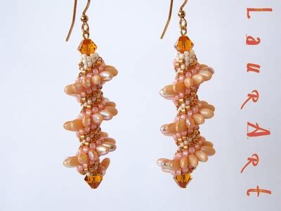 Orecchini DIY Video Tutorial Con Perline E Swarovski Orecchini Tropic