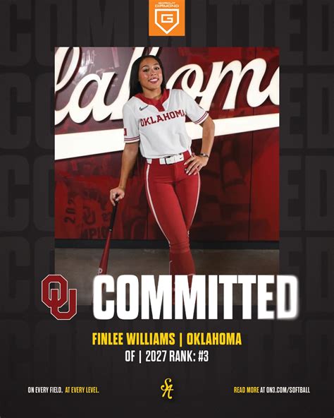 Softball Finlee Williams The Top Ranked Outfielder In The 2027 Class