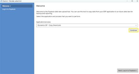 popdock data lake upload tool installation and usage guide for dynamics
