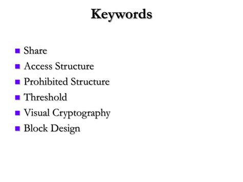 ppt secret sharing schemes using visual cryptography powerpoint