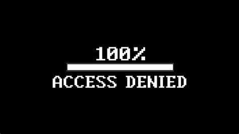 Access Denied Text Animation Loading Bar Stock Motion Graphics Sbv