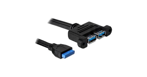 Delock Usb 3 0 Pin Header Female 2x Usb A 3 0 Female Parallel Kabel