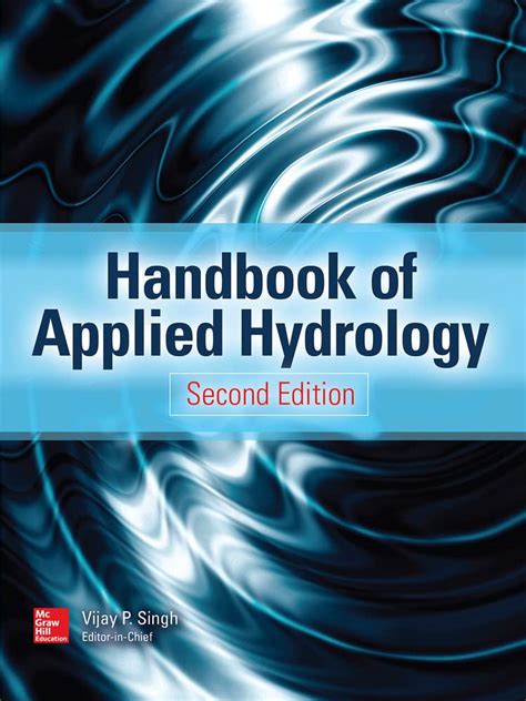 Handbook Of Applied Hydrology Second Edition Singh Vijay P