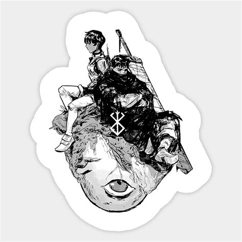 Behelit Beserk Sticker Berserk Masksberserk Merchmangaguts Berserk Anime Stickers Black