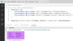 PowerShell Select Object Without Header