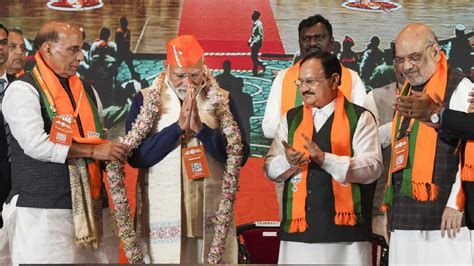 Bjp Declares Ram Temple Construction As Beginning Of Ram Rajya Era In