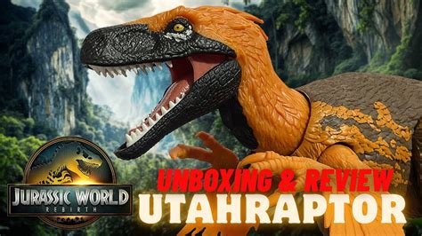 Utahraptor Wild Roar Jurassic World Rebirth Mattel Unboxing And Review