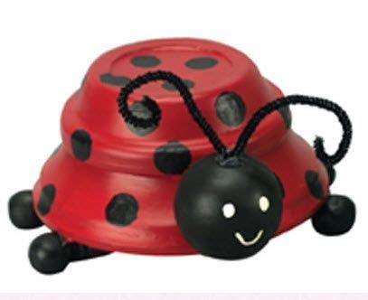 Clay Pot Ladybug Terra Cotta Pot Crafts Clay Pot Crafts Painted
