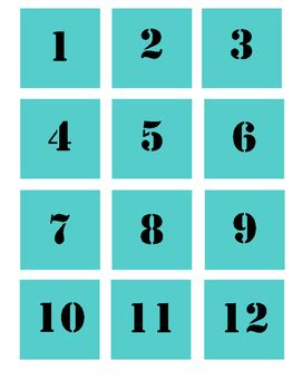 Small Number Labels By GoldPolkaDots TPT
