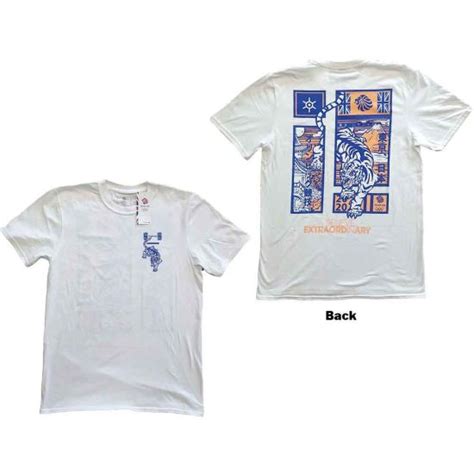 Team Gb Tiger Back Print White T Shirt Merchoid
