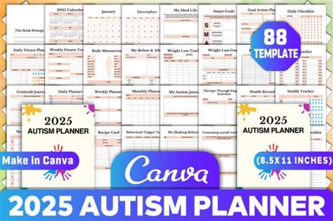 2025 Autism Planner Canva KDP Interiors Graphic By KDP GRAVITY