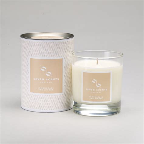 Lemongrass And Ginger Signature Candle Seven Scents