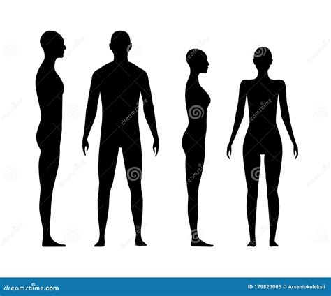 Human Body Silhouette Side View