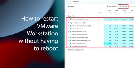 How To Restart Vmware Workstation Without Having To Reboot Windows 11