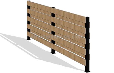 Line Based Double Sided Overlap Slats Fence Structuraldetails Store