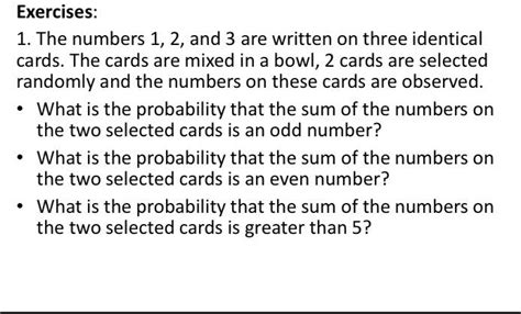 Solved Exercises 1 The Numbers 1 2 And 3 Are Written On Three