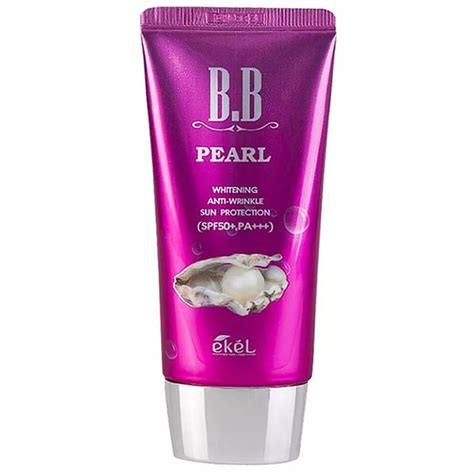 EKEL Тональный ББ крем с Жемчугом Антивозрастной BB Cream SPF50+ PA ...
