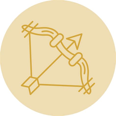 Archer Line Yellow Circle Icon 41657339 Vector Art At Vecteezy