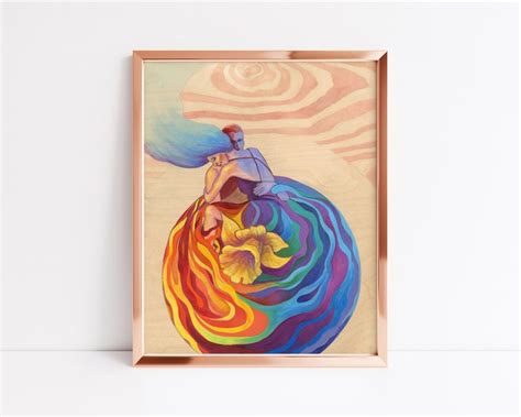 Rainbow Love Rainbow Couple Rainbow Lovers Rainbow Wall Etsy