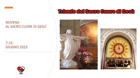 Novena al Sacro Cuore di Gesù Trionfo del Sacro Cuore di Gesù
