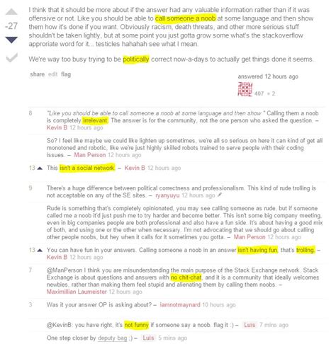 Block Users That Write Offensive Answers Meta Stack Overflow