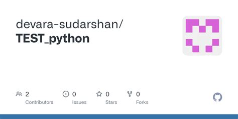 GitHub Devara Sudarshan TEST Python