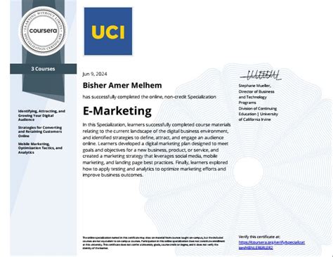 Bisher Melhem On Linkedin Coursera Emarketing