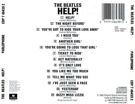 Help 1965 About The Beatles