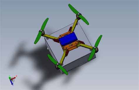四轴飞行器solidworks 2015模型图纸下载 懒石网